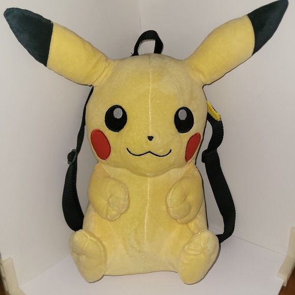 Bags | Pokemon Pikachu Plush Backpack 21 Adjustable Straps Euc Sb4 ...